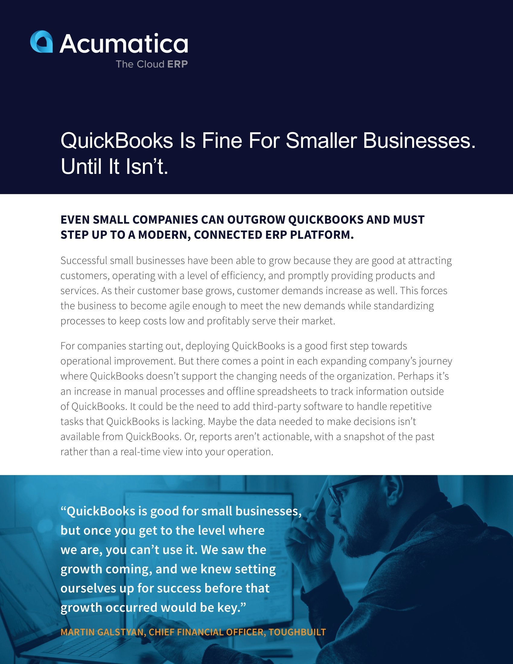 Migration de QuickBooks vers Acumatica | Acumatica Cloud ERP